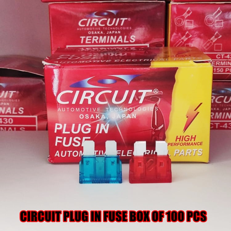 CIRCUIT PLUG-IN FUSE BOX OF 100 PCS / 50 PCS (STANDARD SIZE) | Shopee ...