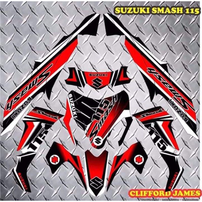 SUZUKI SMASH 115 FULL DECALS DESIGN | Shopee Philippines