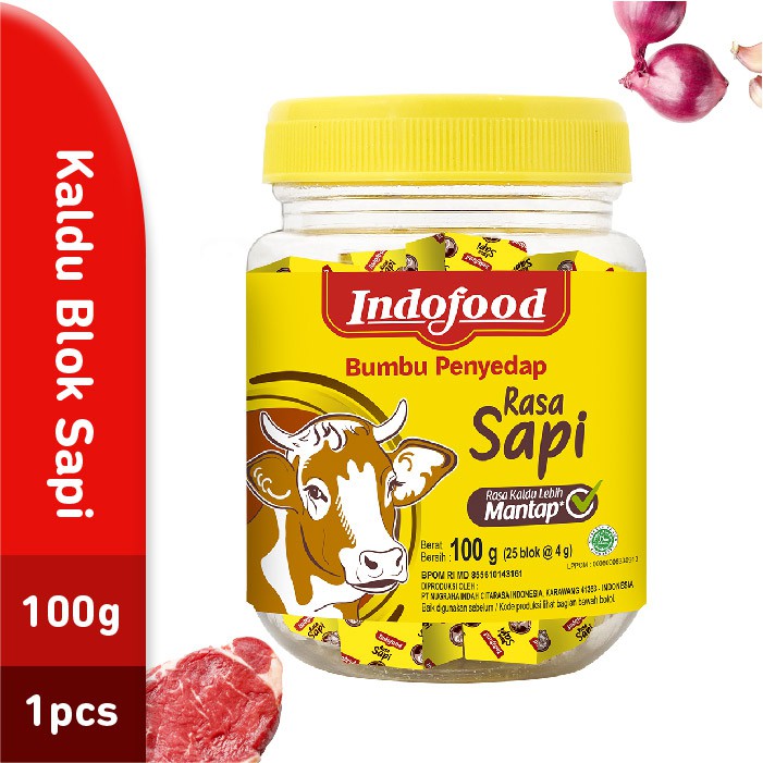 Indofood Beef Flavor Block Broth 100gr - 1 pcs | Shopee Philippines