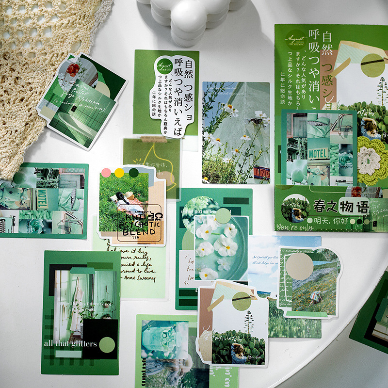 Mohamm 60Pcs Hello Tomorrow Series Stickers Material Paper Decoration ...