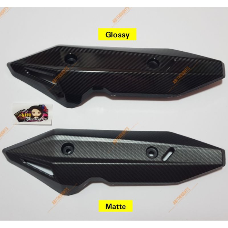 Honda Click Carbon Heat Guard Glossy Matte (V2 125 150 Game Changer ...