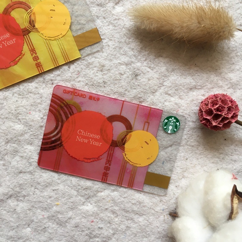 Starbucks Card Name : LIMITED EDITION CNY Pink Card | Shopee Philippines