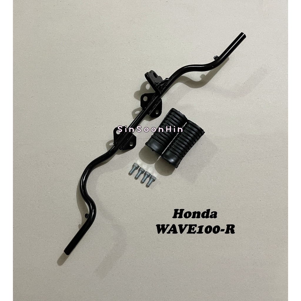 Honda WAVE100-R Foot Rest Bar / Front Step Bar / Rubber wave100r 100r ...