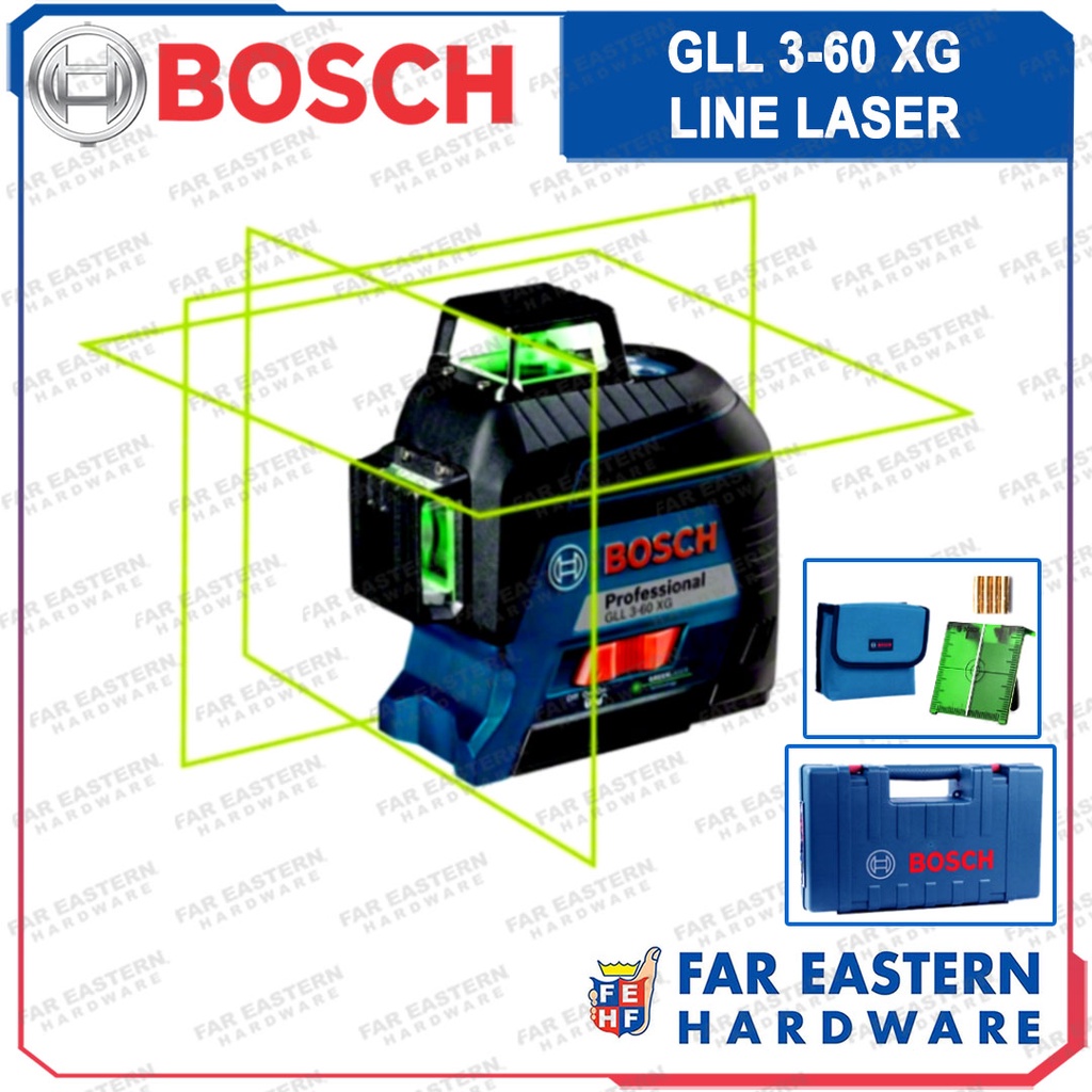 BOSCH GLL 3-60 XG Line Laser Level RBMT | Shopee Philippines