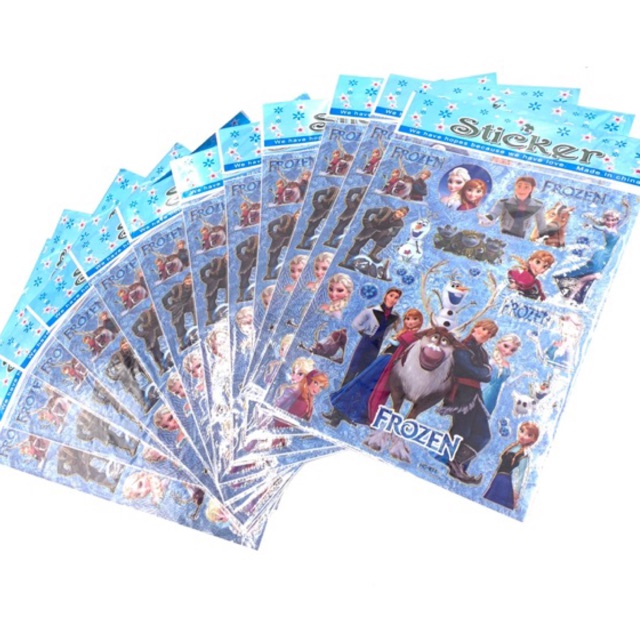12pcs frozen sticker for games prizes giveaways birthday party ...