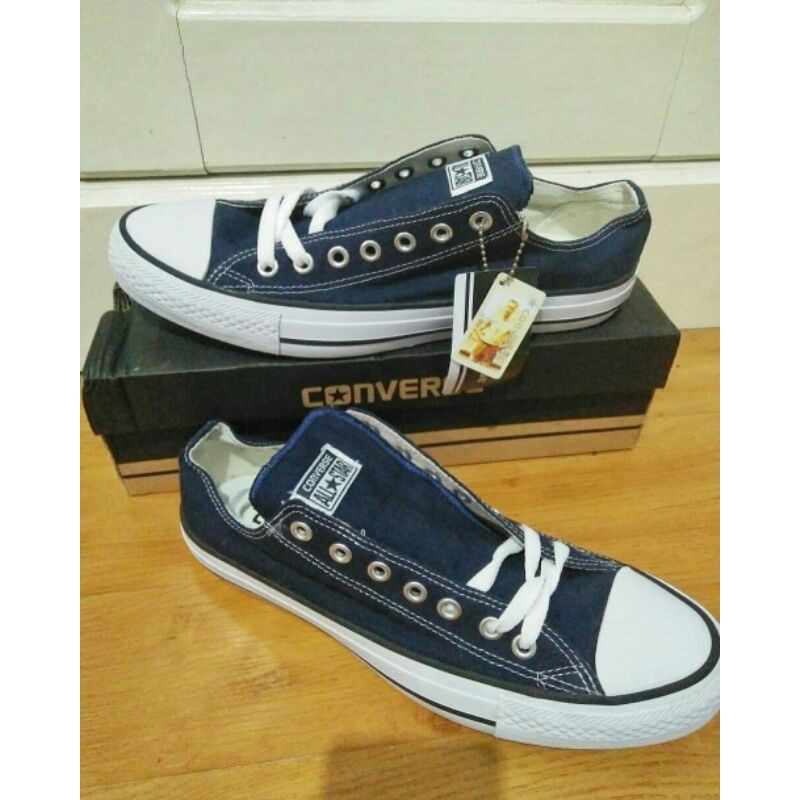 Converse low basic navy shoes original bnwb | Shopee Philippines