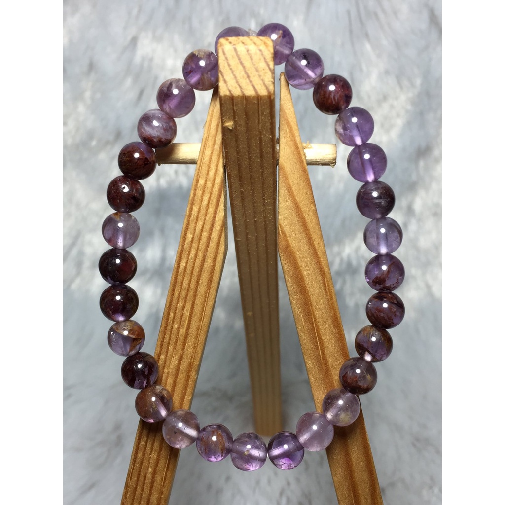 Super seven 6mm Stone Bead Crystal Men Women Fashion Charm Bracelet ...
