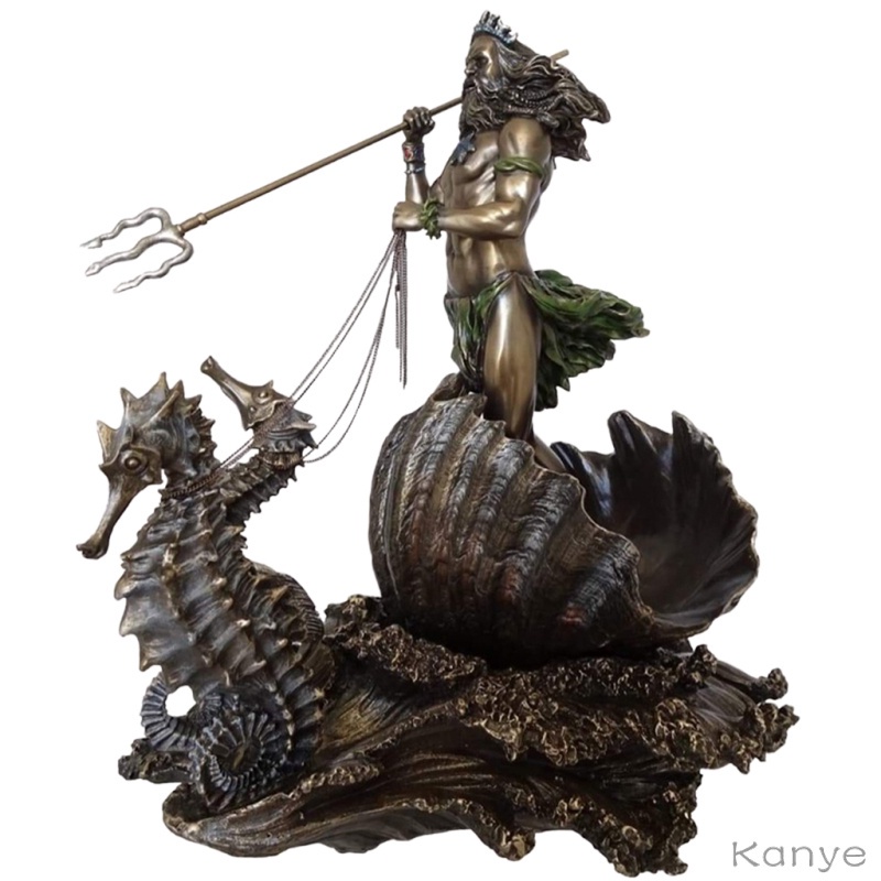 Greek Religion God of The Sea Statue on Seahorse Figurine | Shopee ...