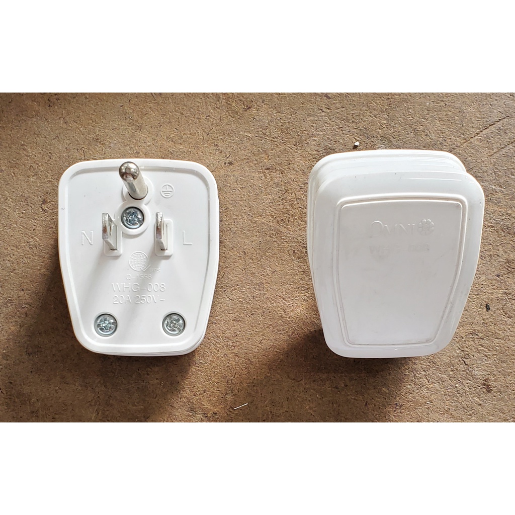 PLUG - SAKSAKAN FOR AIRCON / REFRIGIRATOR / HEATER - EAGLE 15A (RUBBER ...