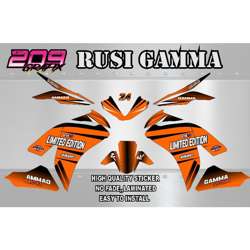 Rusi Gamma full body decals | Shopee Philippines