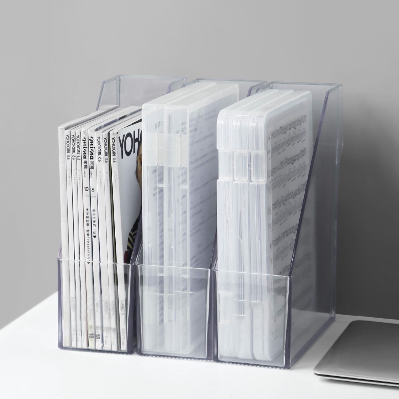 Minimalist Acrylic Slanted Office File Holder Organizer Desk File ...