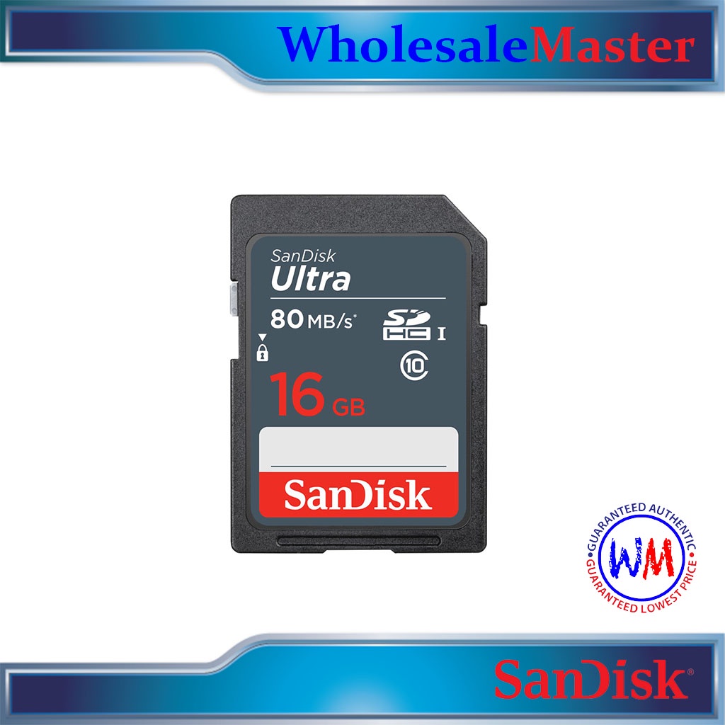 Sandisk Ultra SDHC UHS-I 16GB 80MB/s SDSDUNS-016G | Shopee Philippines
