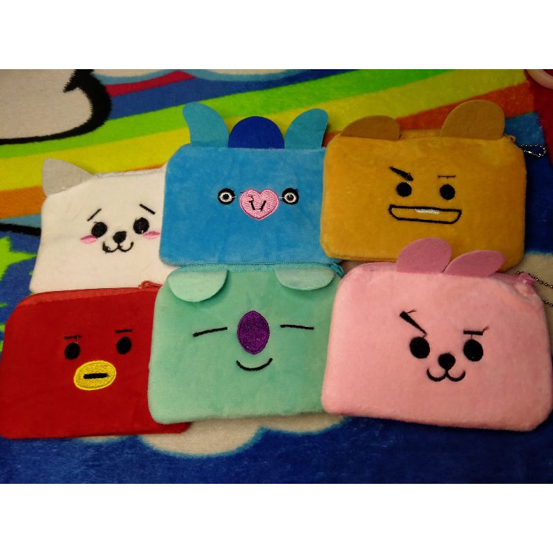 BTS Korean Merch BT21 wallet pouch | Shopee Philippines
