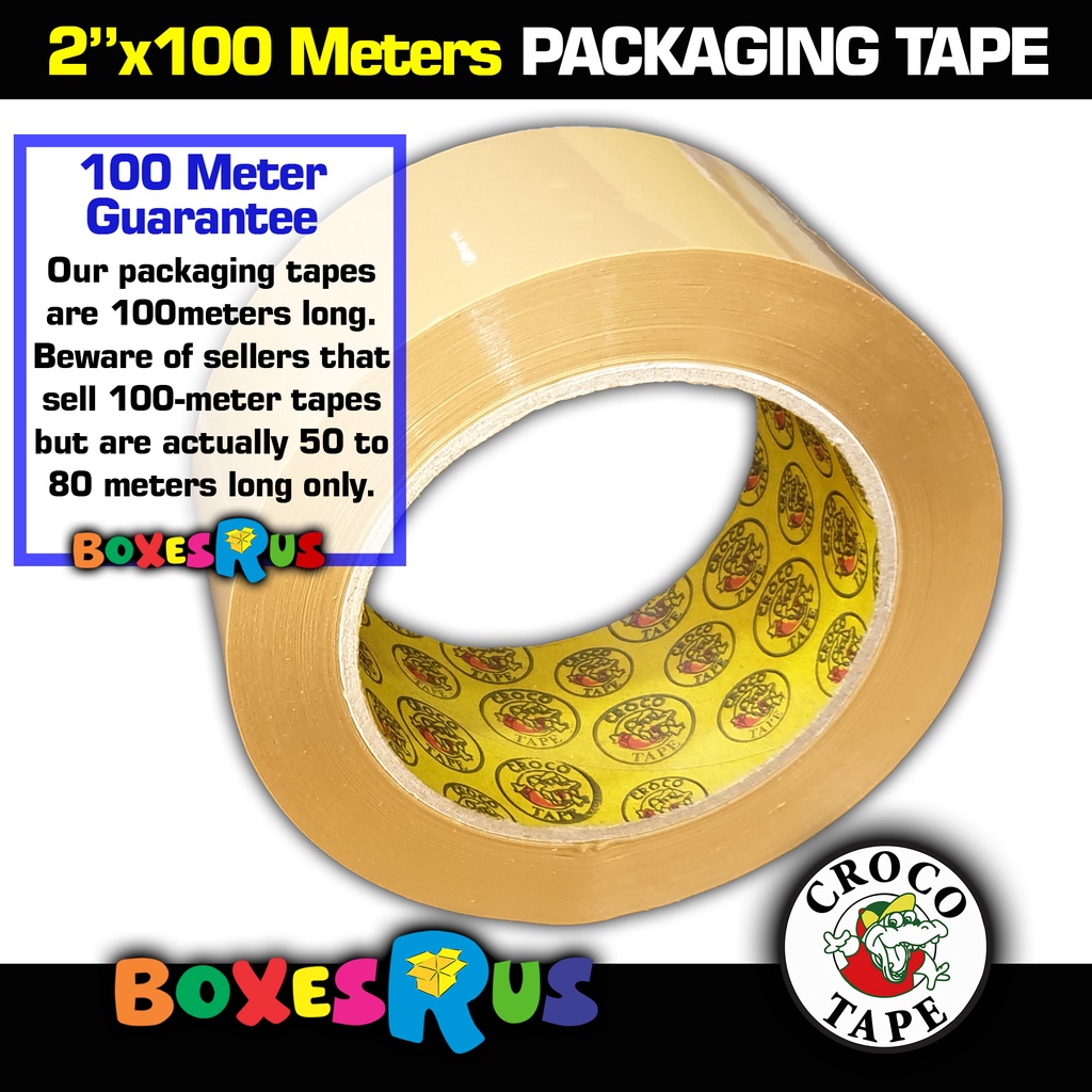 Packaging Tape 2 inches x 100 meters Original Croco Strong Quality ...
