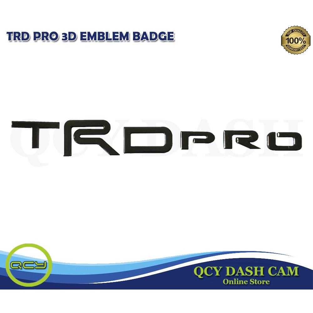 TRD PRO 3D EMBLEM BADGE - Black Badge | Shopee Philippines