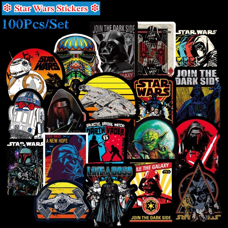 100Pcs/set Star Wars - Series A Classic Movies Stickers DIY Fashion ...