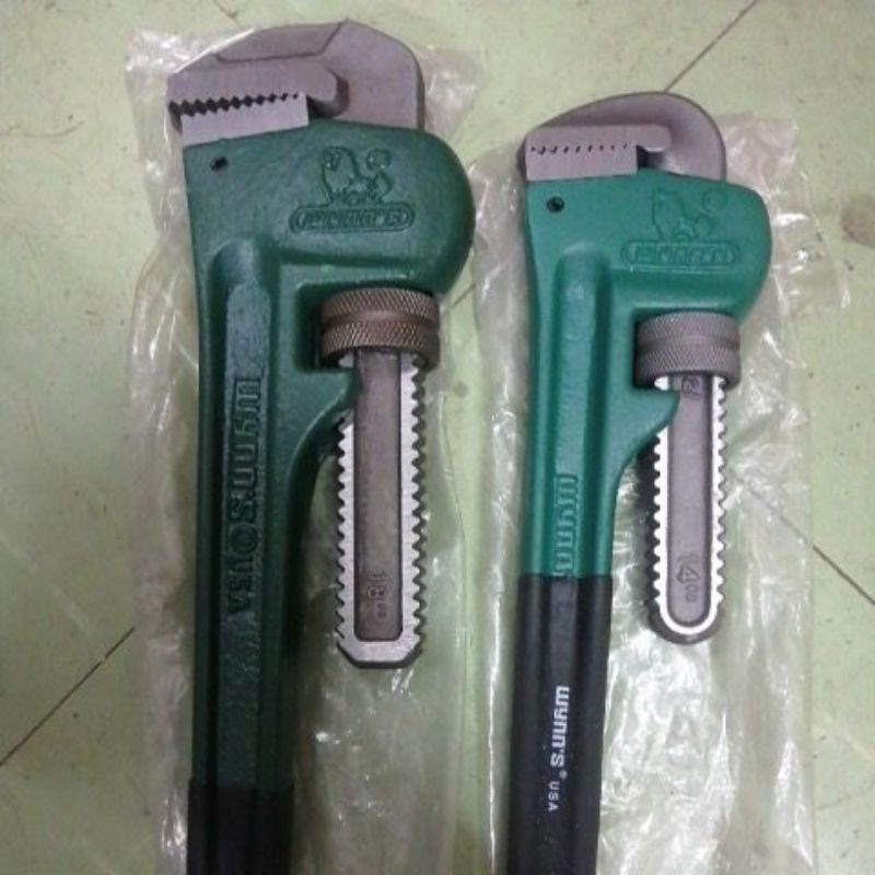 heavy duty wynns/duwell (USA)pipe wrench /yabe tubo: 18" & 14" 12" 10 ...