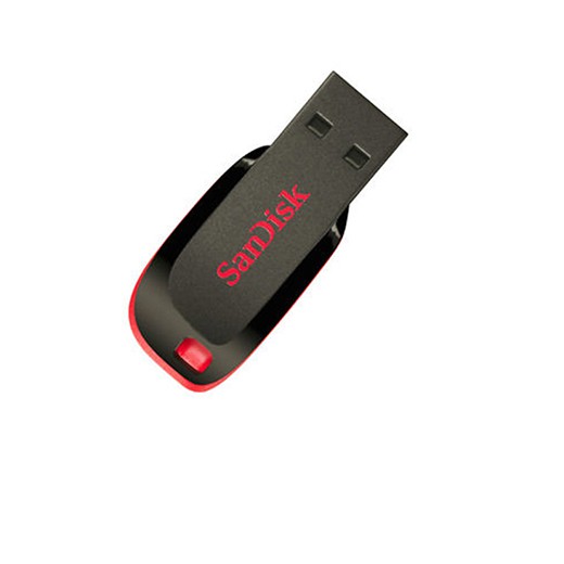 SanDisk 64GB Cruzer Blade USB Flash Drive CZ50 USB2.0 Black Red Accent ...
