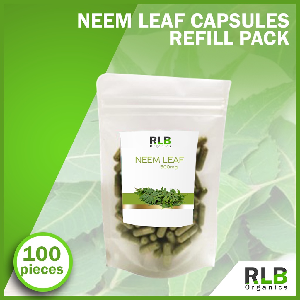 Organic Pure Neem Leaf Capsules Refill Pack (100, 60, 30 Capsules ...