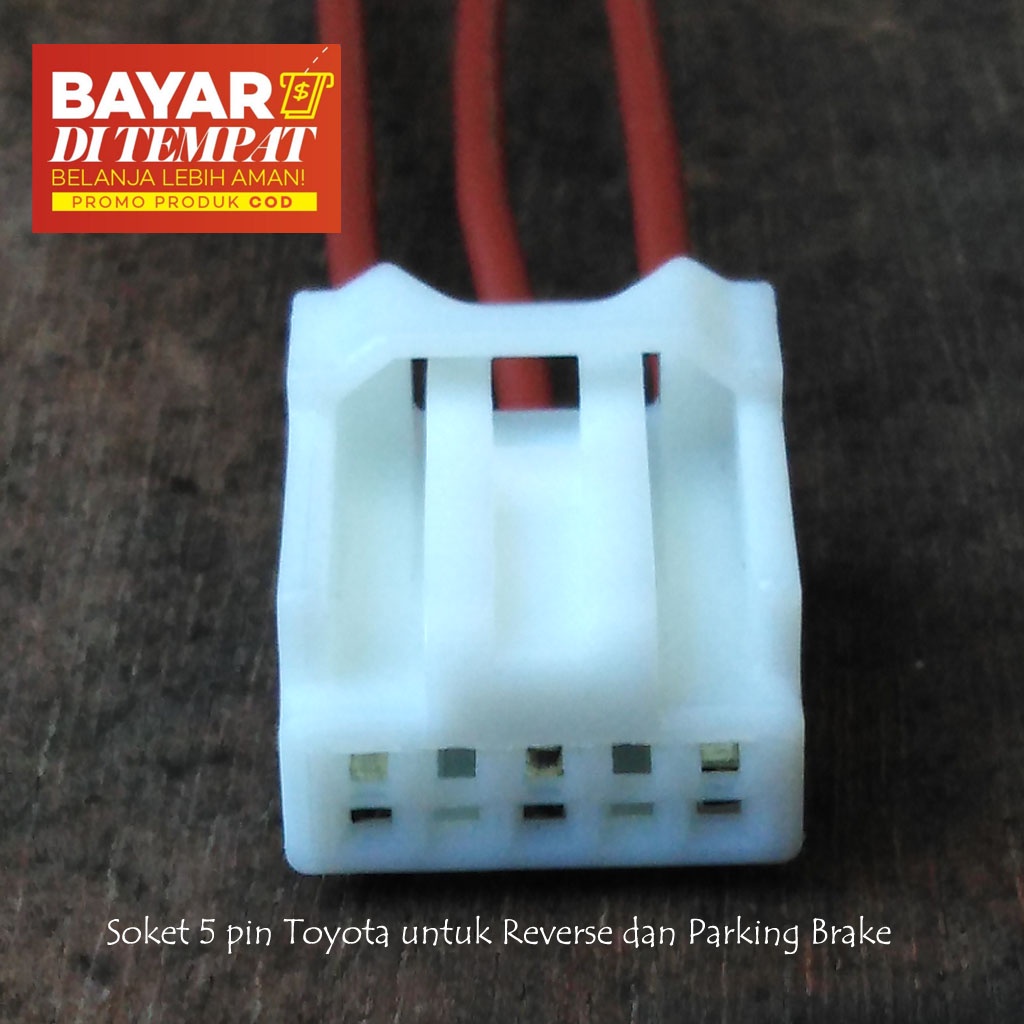 5-pin Male Socket For Reverse And Parking Brake Head Unit Built-In ...