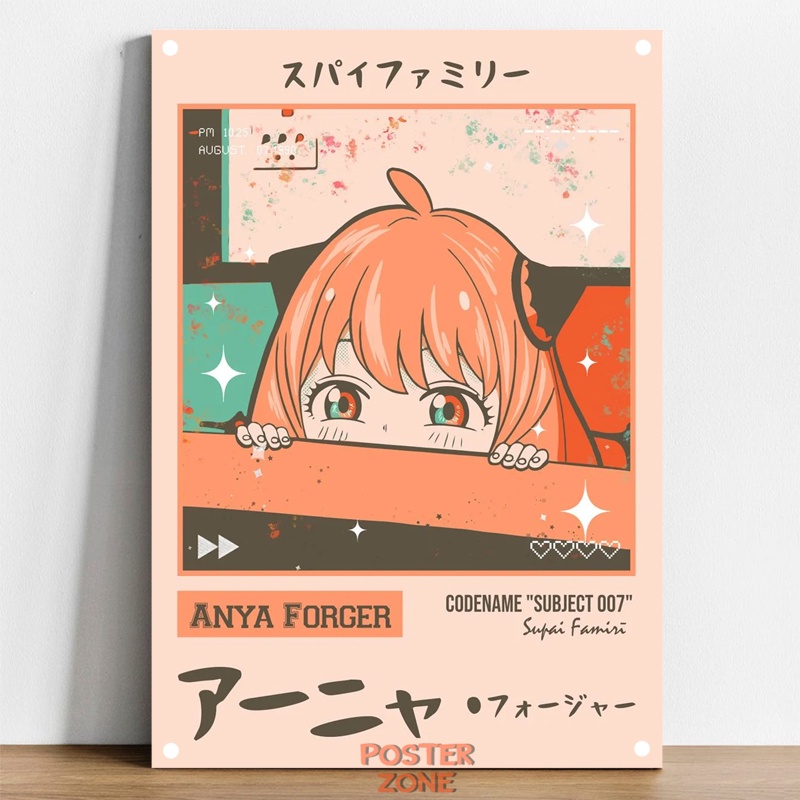 Anya Forger Spy x Family Metal Poster TV Shows Movie Game Anime Tin ...
