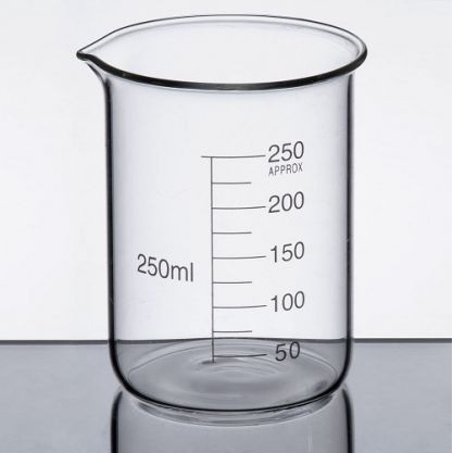 Heat-resistant glass cup with beak 250ml 500ml 1000ml (1 liter ...