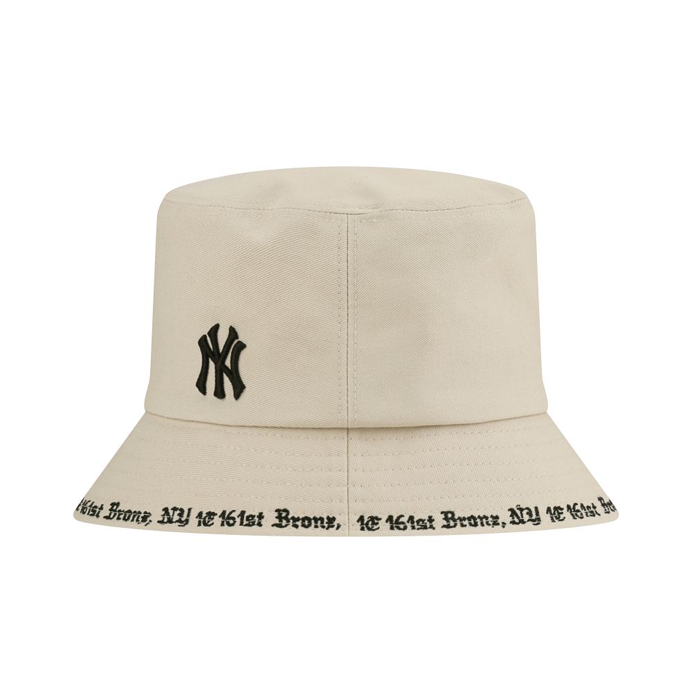 MLB Bucket Hat GOTHIC Letting 3AHTHG01N 50BGS BEIGE NEW YORK | Shopee ...
