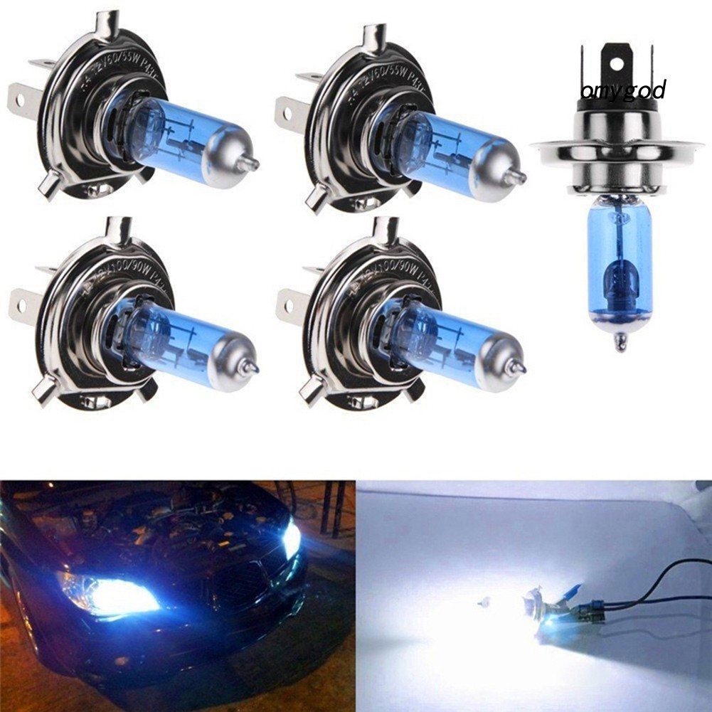 [Ready Stock]2Pcs H4 12V 100/90W P43T Super Bright Car Halogen Light ...