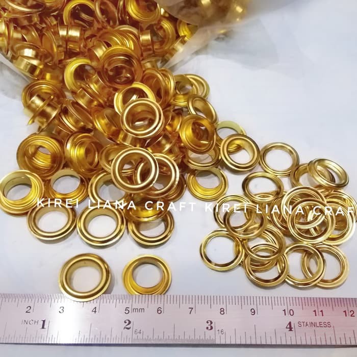 MATA Gold Eyelet Chicken Eyelet Buttons 10mm 1cm code 24 code 3016 ...