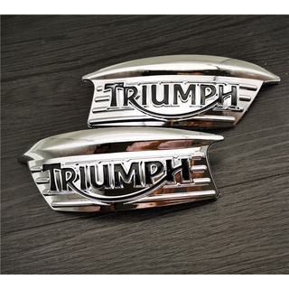 Triumph Emblem For Motorcycle Fuel Tank ABS Plastic Chrome Badge Logo ...