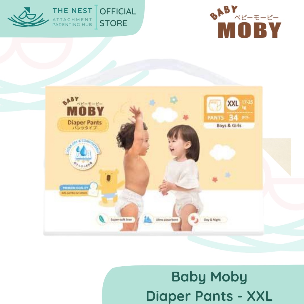 Baby Moby Diaper Pants - XXL (17-25kg) | Shopee Philippines