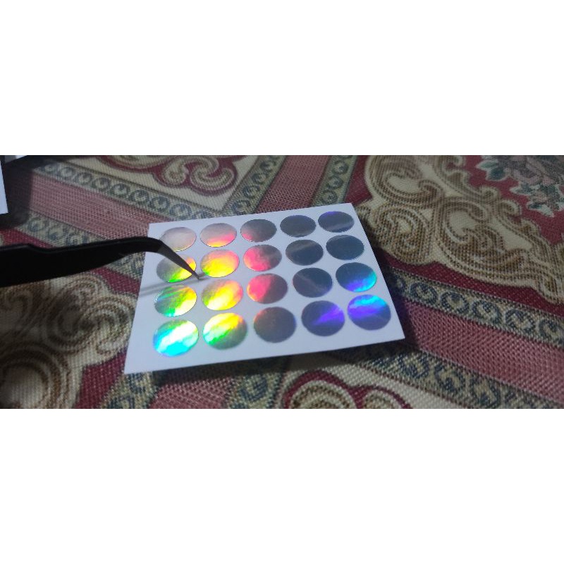 Anti-Theft Credit and Debit Card CVV Protection Hologram Sticker Plain ...