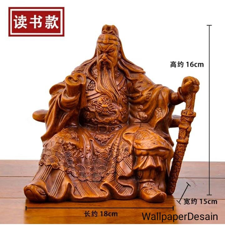 Statue Of God Kwan Kong Guan Yu 18x16x15cm | Shopee Philippines
