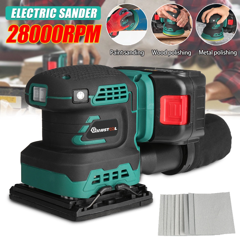1000W Cordless Random Orbital Rechargable Electric Sander With ...