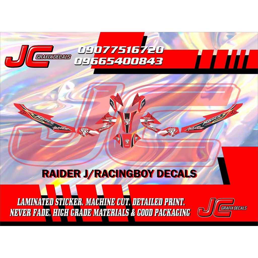 Suzuki Raider J Concept Decals | Shopee Philippines