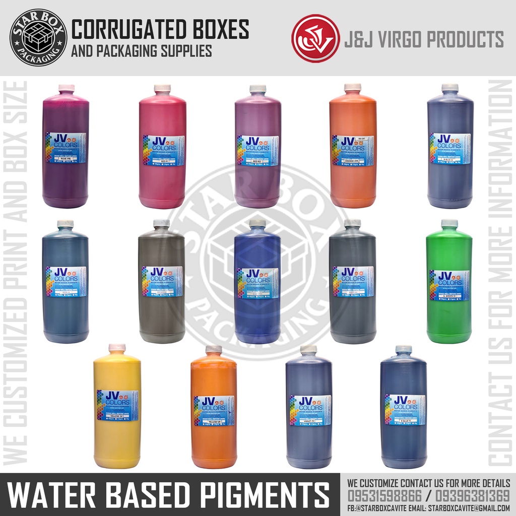 J&J Virgo Water Based Pigments for Silk Screen Printing Shirt Printing ...