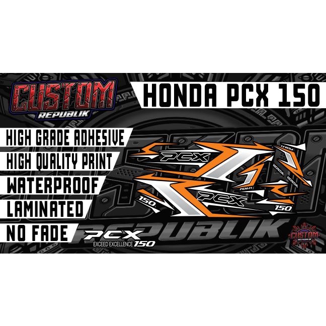 Honda PCX 150 Stylized Strip Decals Set P1 | Shopee Philippines