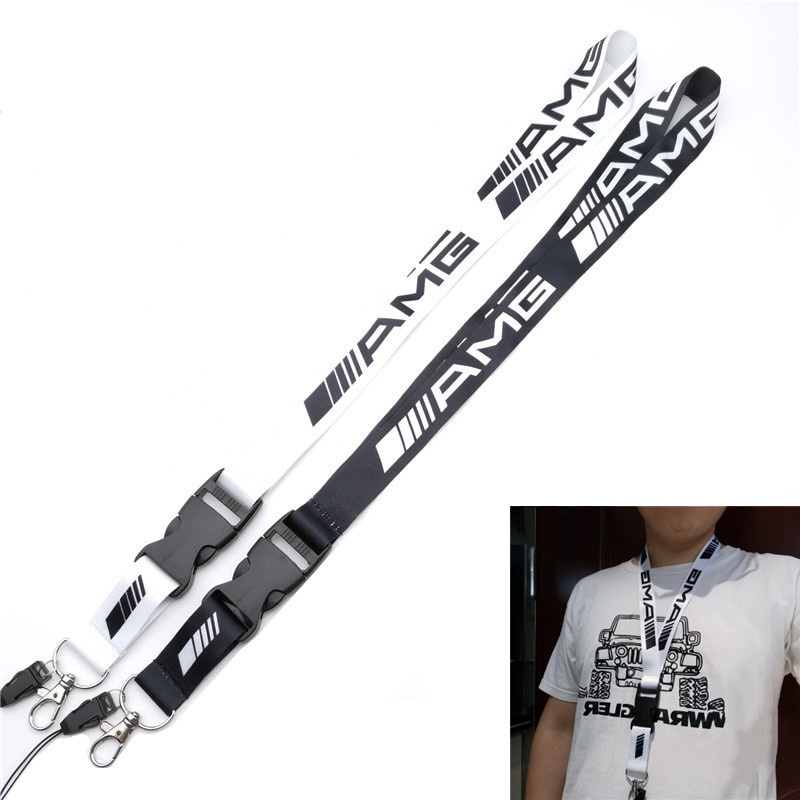 Car Lanyard AMG Modified Cultural Buckle Hanging Neck Key Lanyard ...