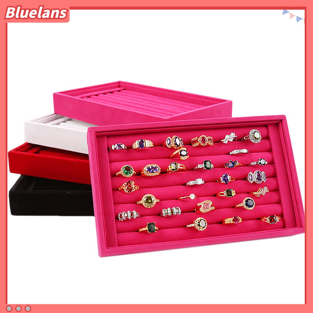 {bluelans} Ring Earrings Organizer Ear Studs Display Stand Holder Rack ...