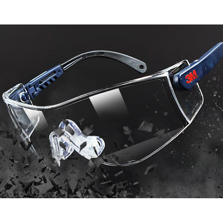 3M anti-impact anti-chemical splash anti-impact dust glasses protective ...