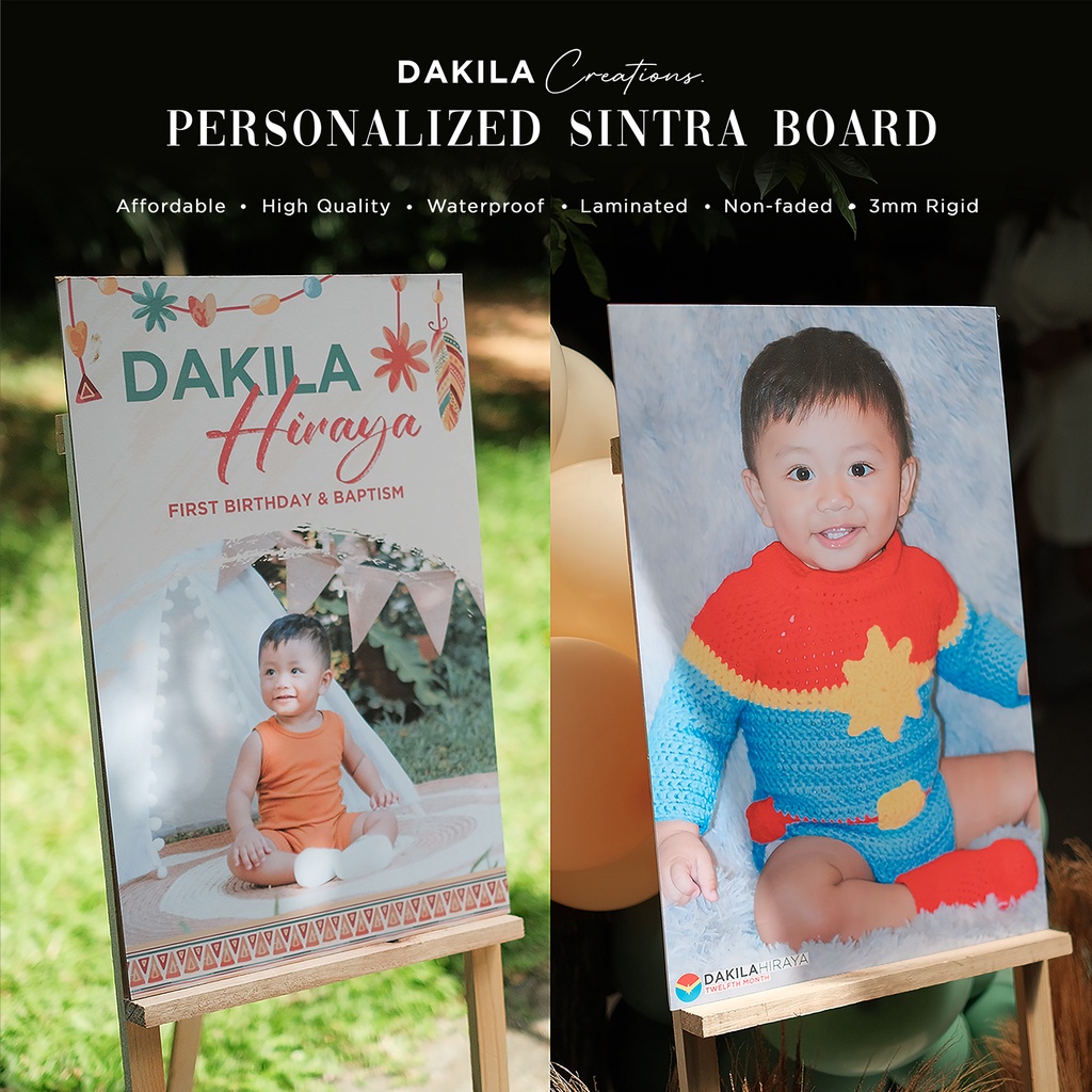PERSONALIZED SINTRA BOARD - WELCOME BOARD - FLAT - 3mm - 16 x 24 inches ...