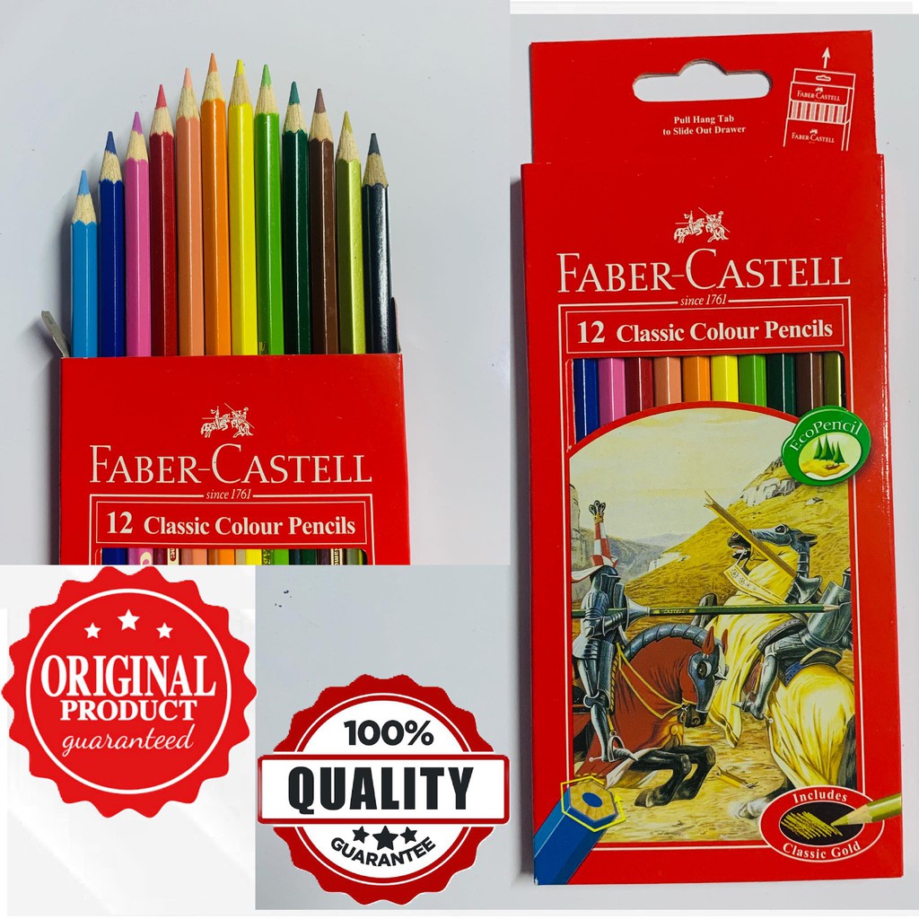 FABER-CASTELL 12 Classic Colour Pencils | Shopee Philippines