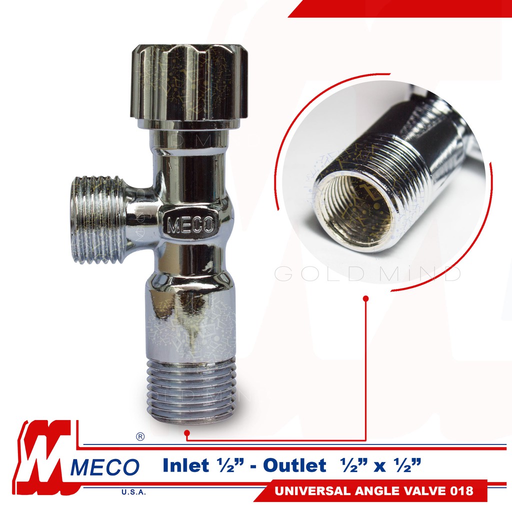 MECO Universal Angle Valve 1/2" X | Shopee Philippines