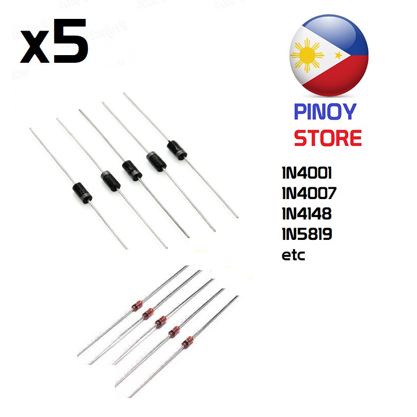 4pcs 1pc DIODE 1N4001 1N4007 1N4148 1N5819 1N5408 diode 1A 3A diodes DO ...