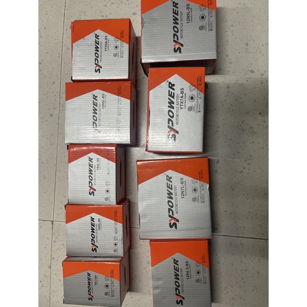 Sypower battery all sizes | Shopee Philippines