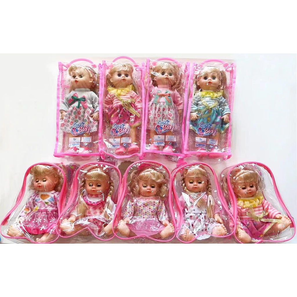 Baby doll with sound silicone gift doll toy (random style delivery ...