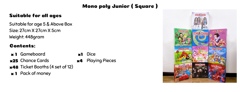 Mono poly Monopoli Billionaire Jutaria Millionaire 百万富翁Board Games ...