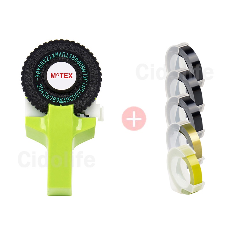 Green Color Motex Label Maker E101 E-101 DIY Manual Typewriter Label ...