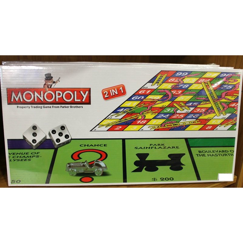 MONOPOLY BOARDGAME WITH SNAKE& LADDER | Shopee Philippines