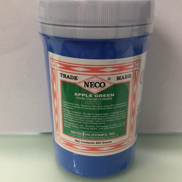Neco Apple Green 500g,125mg food color powder | Shopee Philippines